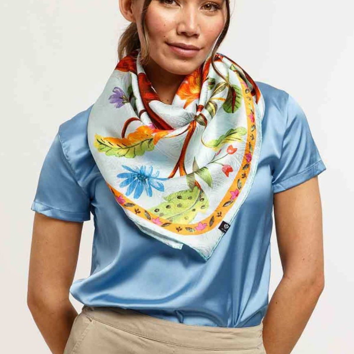 Tree of Life Silk Square Scarf – LEMONWOOD